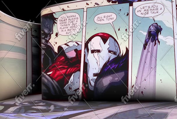 Create marvel superhero comic logo intro by Livestudios