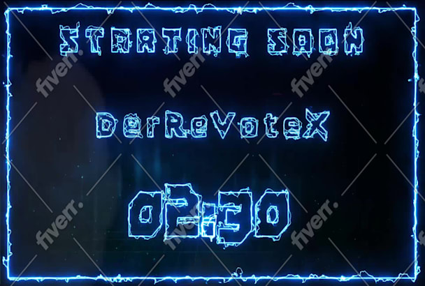 Create countdown for gaming stream live by Effect3creative