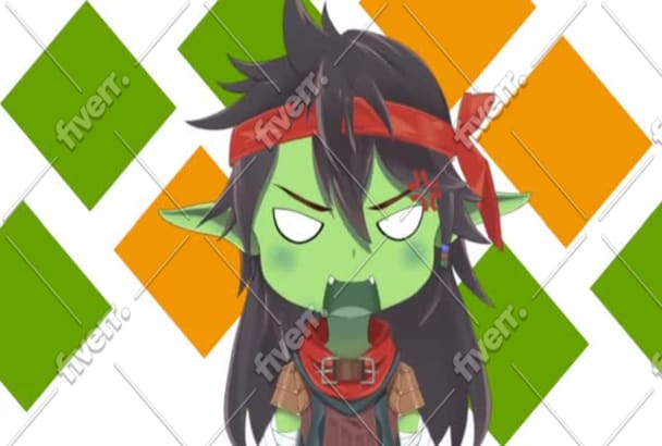 Design professional live2d and vtuber,facerig anime character models by ...