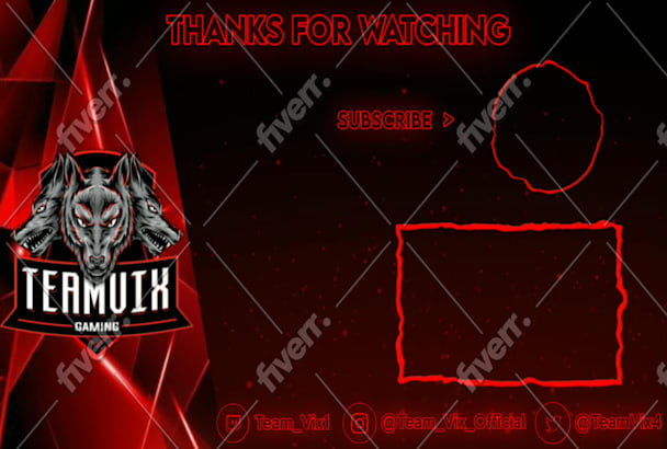 Design animation youtube outro video, end screen in 24 hours by Teporo