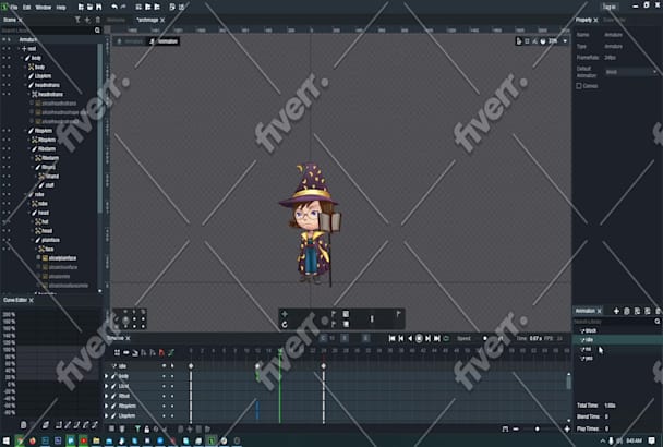 Create draw game asset, 2d character sprite sheet by Finnfirrior