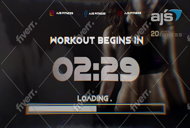 Create countdown for gaming stream live by Effect3creative