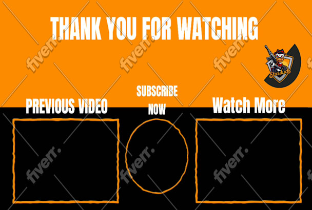 Design animation youtube outro video, end screen in 24 hours by Teporo