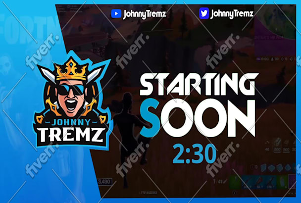 Create animated countdown starting soon for twitch streaming by ...