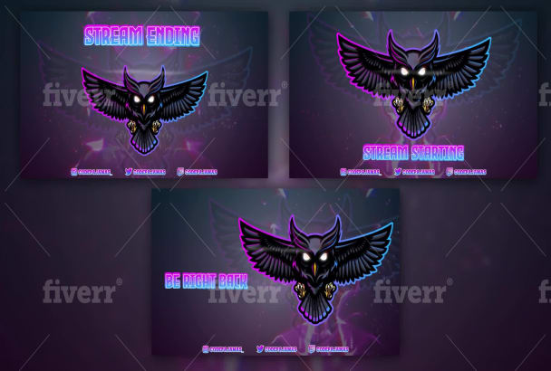 Create cool animated startingsoon, brb, offline screens by Zaycanteen Create cool animated startingsoon, brb, offline screens by Zaycanteen