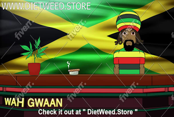 Wish happy birthday as an animated jamaican rasta by Xgengraffix