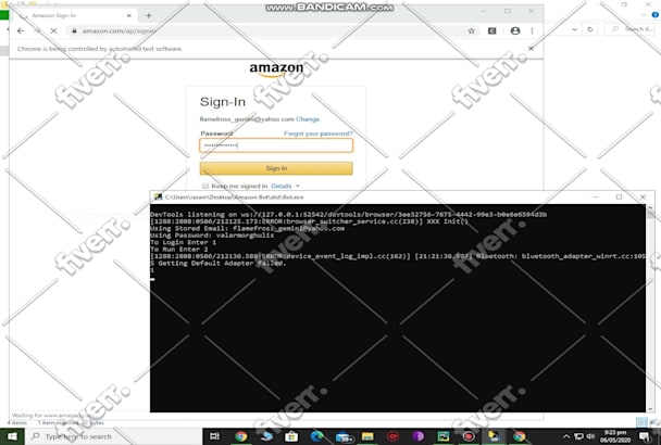 Create automatic bot in python and do web scraping by Kumail420