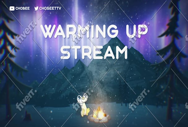 Design custom animated twitch overlay, intro, alert by Luckydart