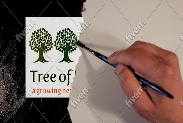 Paint your logo in this stop motion video template by Phalbo