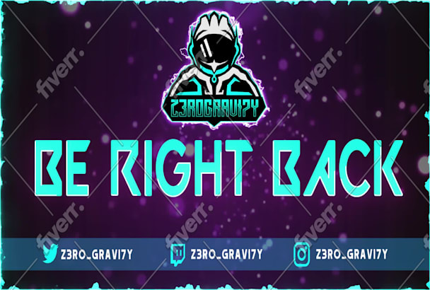 Design awesome animated twitch overlay screen pop up alerts panels by ...