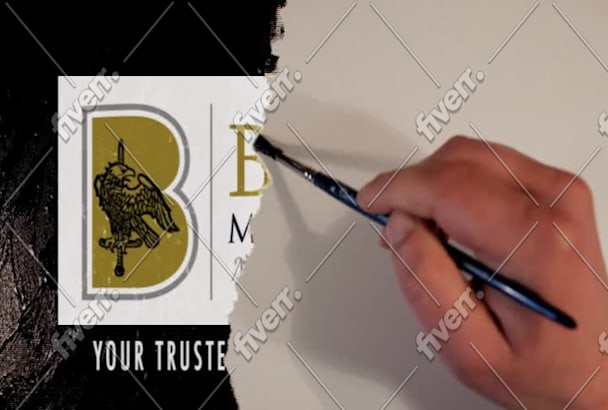 Paint your logo in this stop motion video template by Phalbo