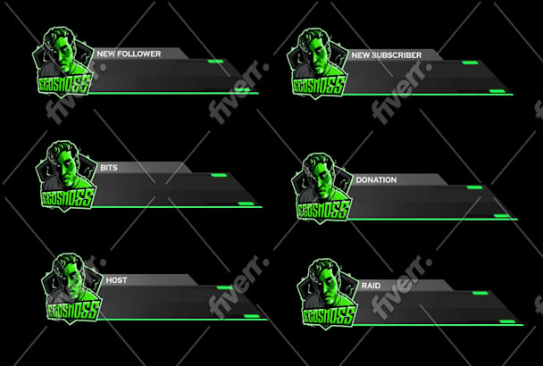 Best animated twitch alerts for you gaming channel by Anandhh