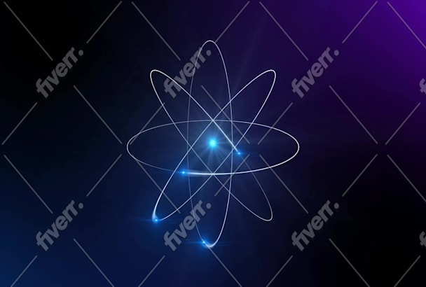 Make this simple and professional atom logo reveal by Rukshan