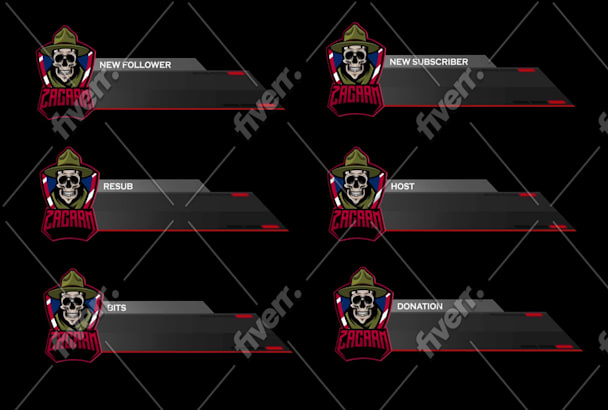 Best animated twitch alerts for you gaming channel by Anandhh