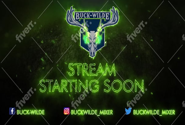 Make animated starting soon screen for your stream by Sherazbutt786