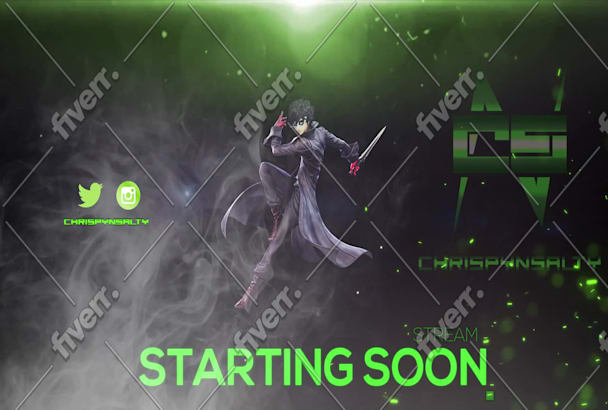 Create an animated stream starting soon screen for twitch by Nidushani