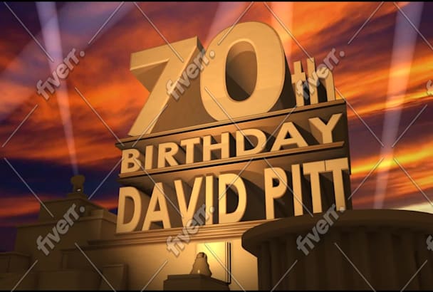 Customize a 20th century fox movie intro in 3d by Elad316