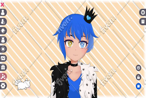 Design a live2d vtuber,facerig anime character models by Ruruchi | Fiverr