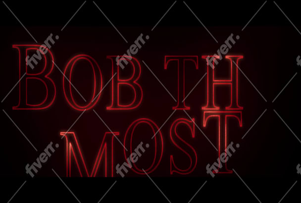 Create a custom stranger things intro with your text by Lasanim