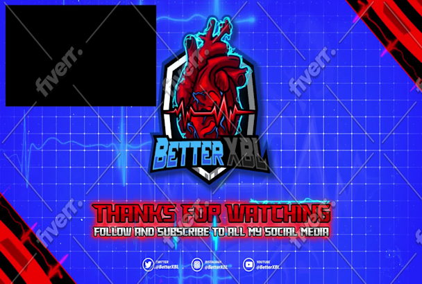 Create animated brb, intro, static offline screen for twitch by Kong_vector