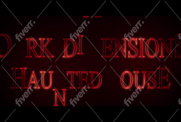Create a custom stranger things intro with your text by Lasanim