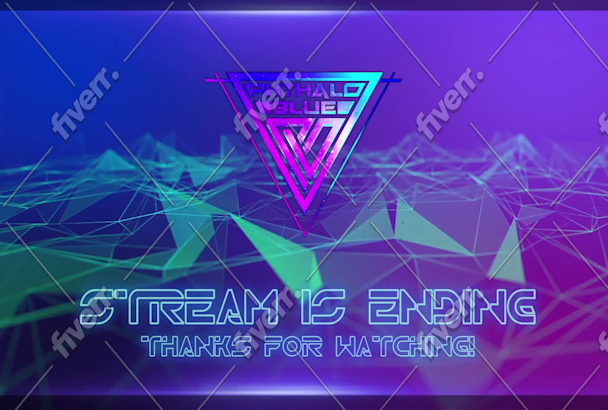 Make your twitch stream brb, start and end video overlay by Theagoliddell