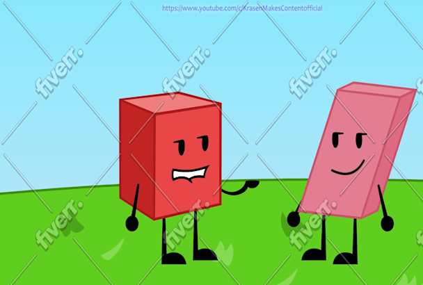 Make an animation in a bfdi or bfb style by Krasen_tries