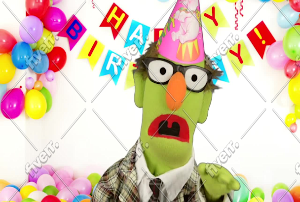Have harold the puppet make a custom birthday video by Puppetgrams