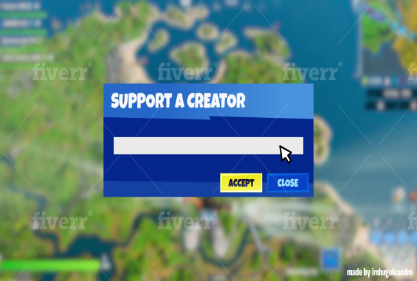 Create Fortnite Support Creator Code Animation By Imhugoleandro 1982