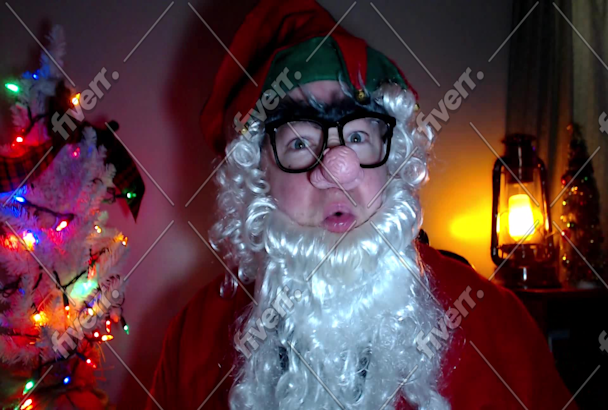 Record a video message as an angry elf from the north pole by Mikemburke