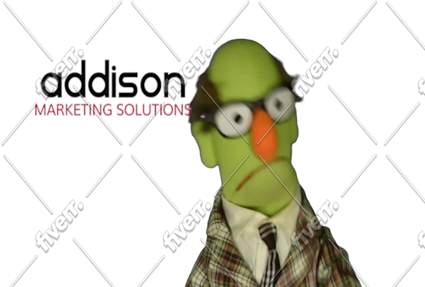 Have harold the puppet make a video about anything by Puppetgrams