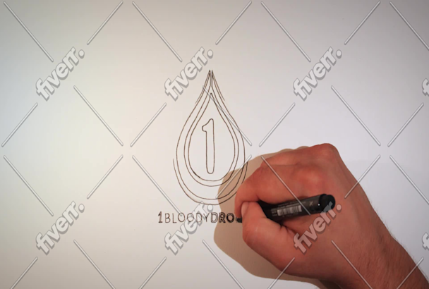 Do a speed drawing stop motion animation video of your logo by Phalbo