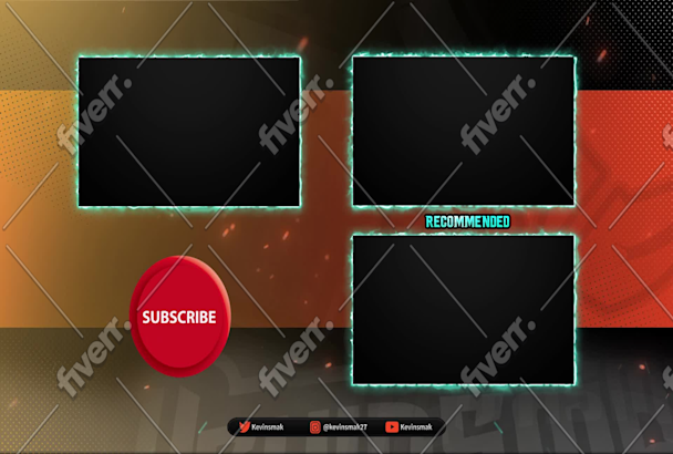 Create animated brb, intro, static offline screen for twitch by Kong_vector