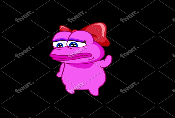 Create animated bit twitch emote, animation emotes, gif by Kong_vector