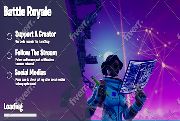 Create a fortnite intro custom loading screen by Olivervisuals