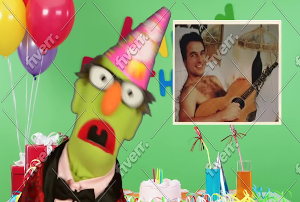 Have harold the puppet make a custom birthday video by Puppetgrams