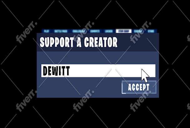 Create a fortnite support creator code animation by Fortnitepenguin