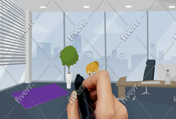 Create professional custom whiteboard animation by Video_scribe