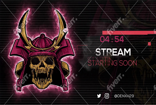 Create an animated stream starting soon screen for twitch by Nidushani