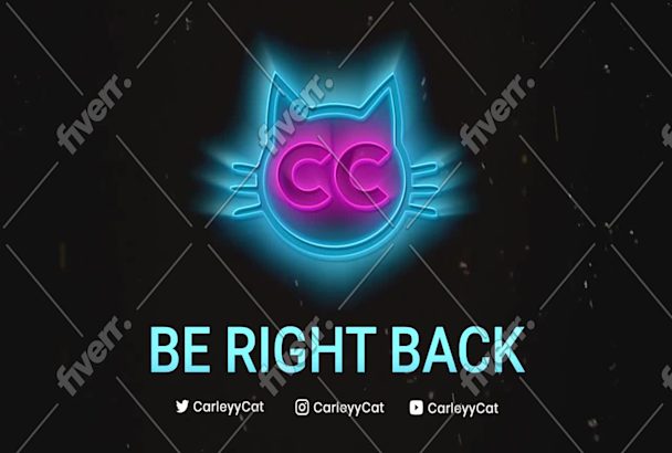 Create animated brb, intro, offline screen for twitch by Avanticapitale