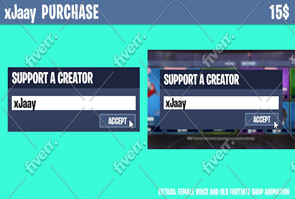 Create fortnite support creator code animation by Imhugoleandro