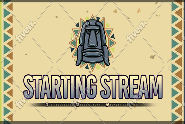 Make your twitch stream brb, start and end video overlay by Theagoliddell