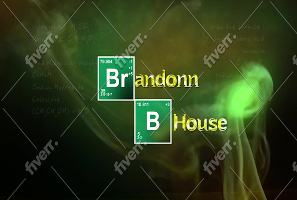 Make you the best custom breaking bad intro video by Pmagno