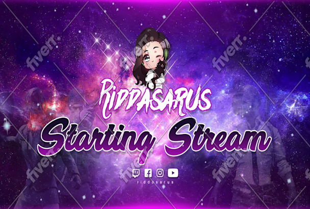 Make your twitch stream brb, start and end video overlay by Theagoliddell