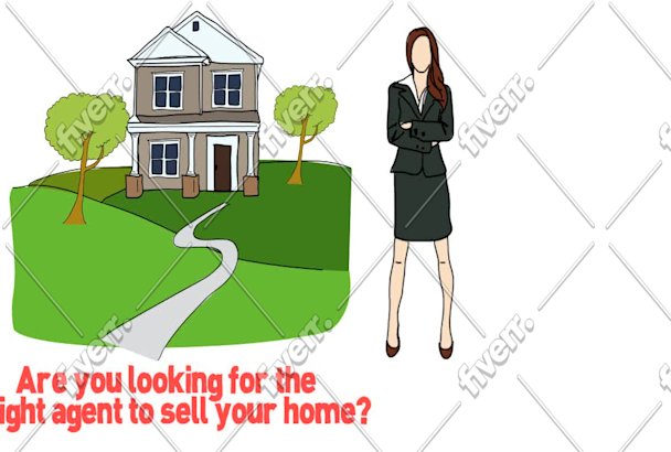 Make whiteboard video doodle for realtor, real estate agent by Createds