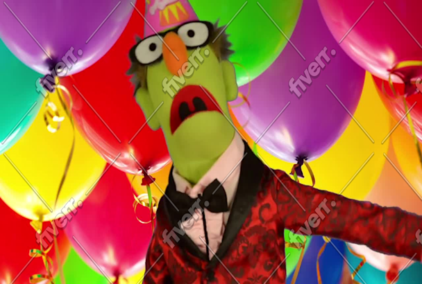 Have harold the puppet make a custom birthday video by Puppetgrams