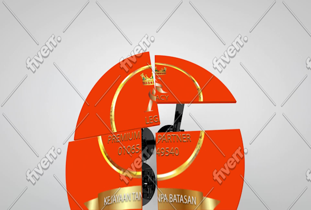 Create 3d logo animation intro video by Graphicsqueens