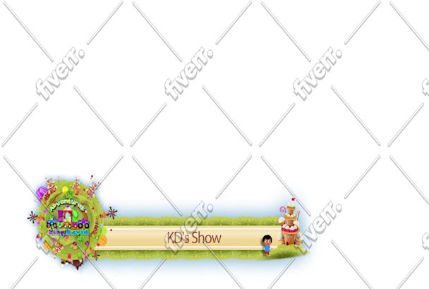 Make 3d animation happy kids logo intro outro by Crazyediting