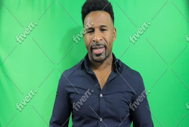 Do an energetic green screen commercial by Givemeapps