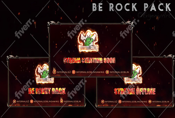 Create twitch stream scenes overlay by Evgeniyart